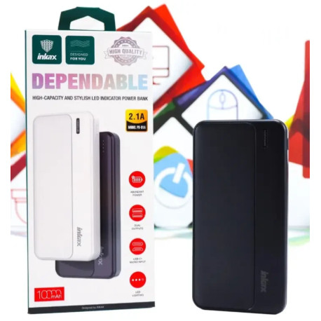 POWER BANK INKAX PB-01A 10000MAH - NOIR