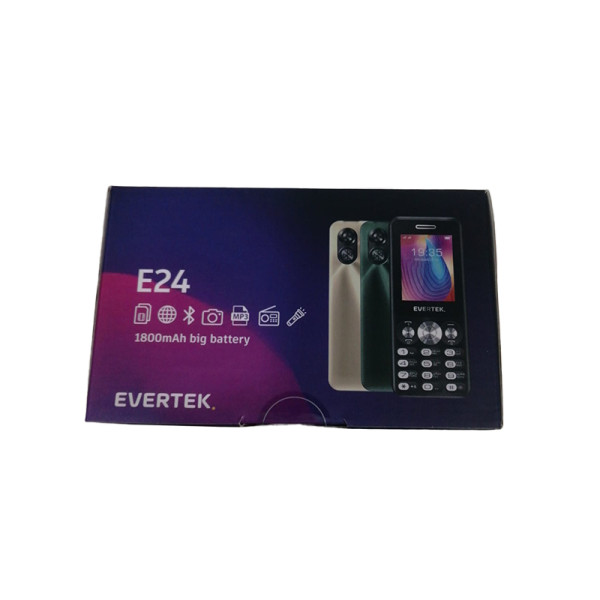 TÉLÉPHONE PORTABLE EVERTEK E24 - VERT