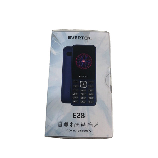 TÉLÉPHONE PORTABLE EVERTEK E28 - BLEU