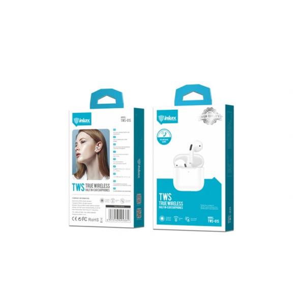 ECOUTEURS SANS FIL INKAX TWS-01S- BLANC