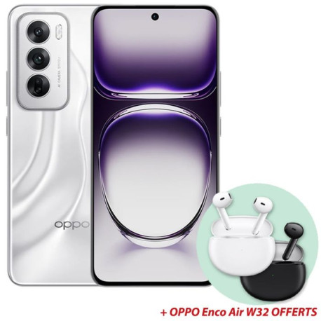 OPPO RENO 12 prix Tunisie 5G 12GO/512GO SILVER ASTRO