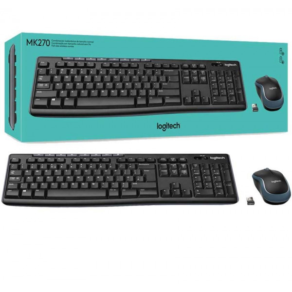 ENSEMBLE CLAVIER ET SOURIS LOGITECH MK270 NOIR ENSEMBLE CLAVIER ET SOURIS LOGITECH MK270 NOIR