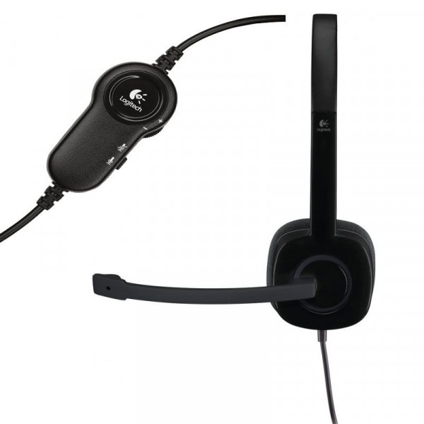 MICRO CASQUE FILAIRE LOGITECH STÉRÉO HEADSET H151 - NOIR