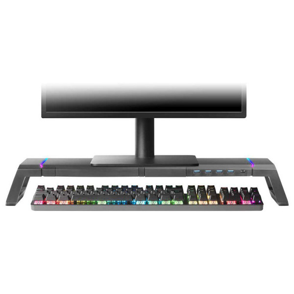 SUPPORT DE MONITEUR MARS GAMING MGS AVEC CHROMA RGB ET 4X USB 3.0 - NOIR
