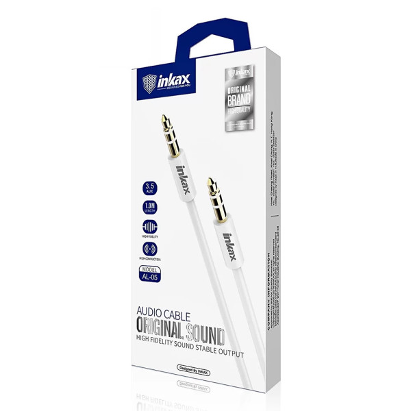 CABLE AUXILIAIRE JACK INKAX AL 05 - BLANC